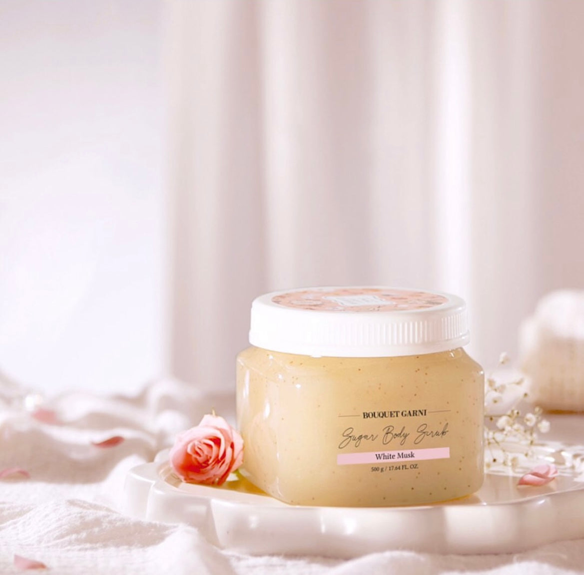 Bouquet Garni White Musk body scrub 500g – Degjin Beauty